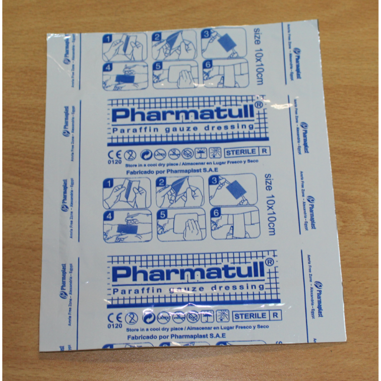 GASA PARAFINADA 10CM X 10CM - Multimedical Supplies SAC